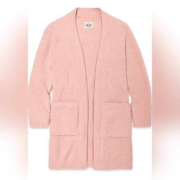 UGG | Sweaters | Ugg Kallie Longline Cozy Womens Open Cardigan Rose Tea ...
